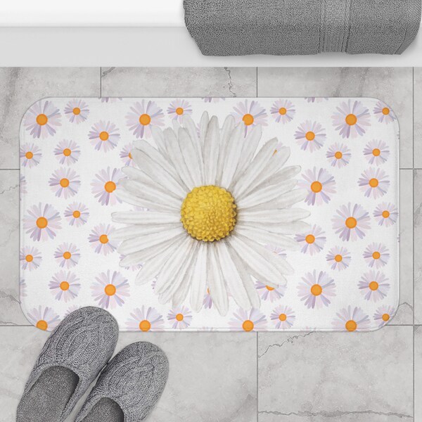 Daisy Bath Mat - Etsy