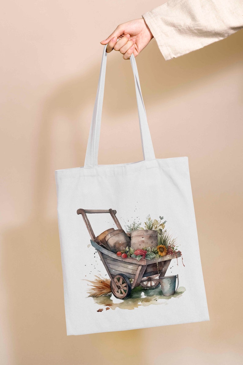 Rustic Charm: Spring Clipart Farmhouse Scenes Garden - Etsy