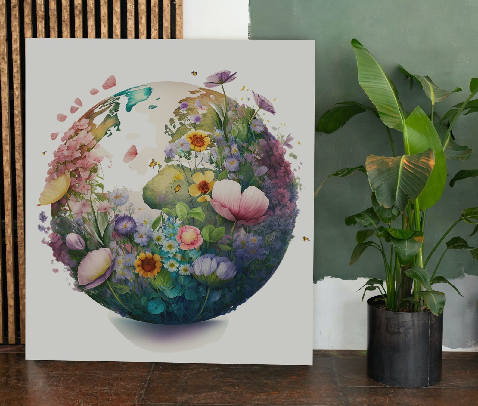 Earth Day Watercolor Clipart Set Planet Earth, Globe & Nature Elements ...