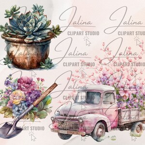 Farmhouse Clipart: Rustic Spring Charm Bundle With Western, Countryside ...