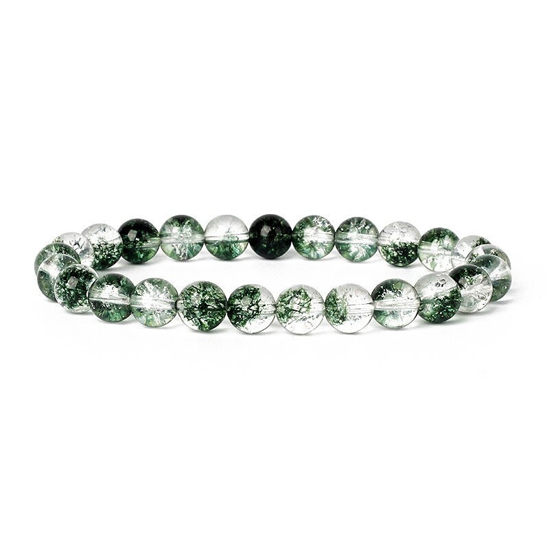 Green Phantom Quartz Bracelet // Clear Phantom Bracelet // Chlorite ...