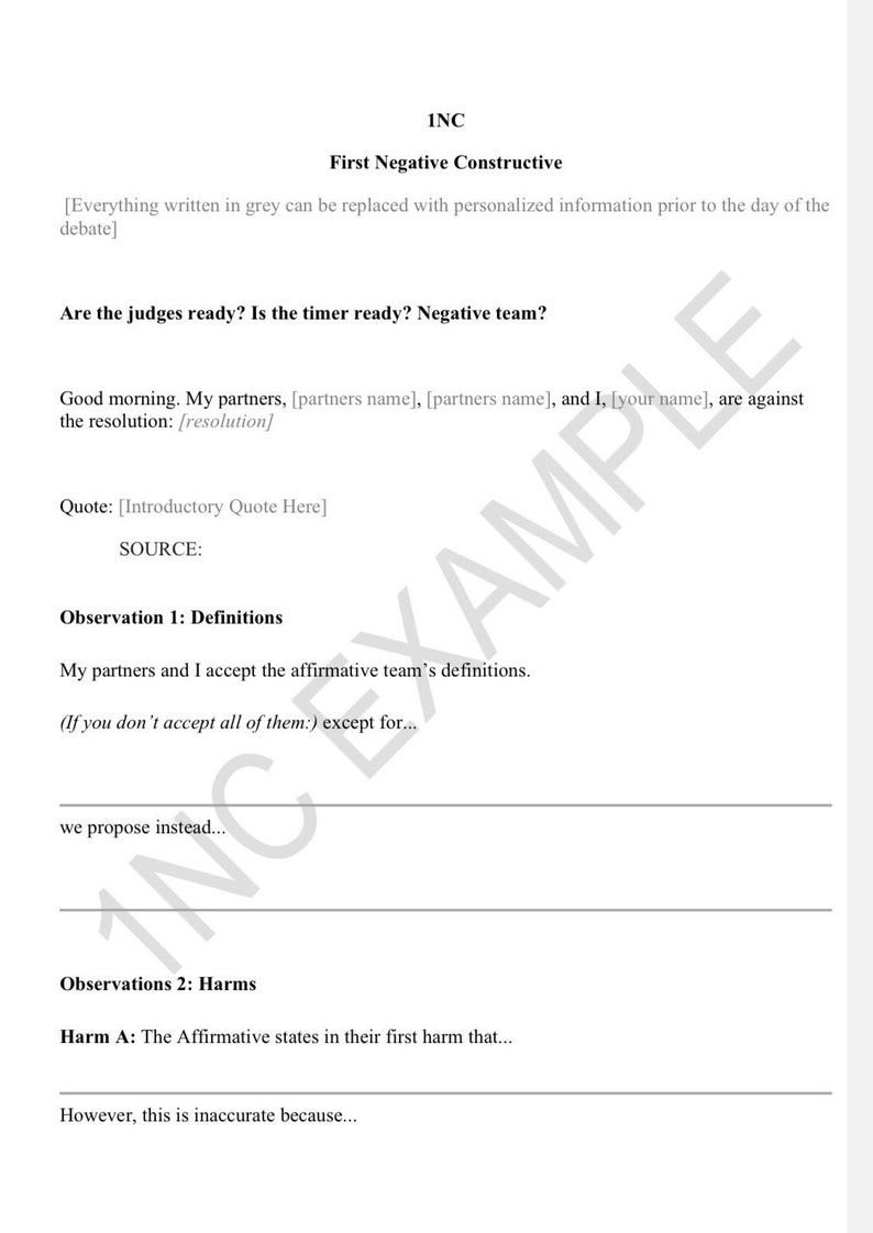 Digital Team Policy Debate Templates for Classical Conversations ...
