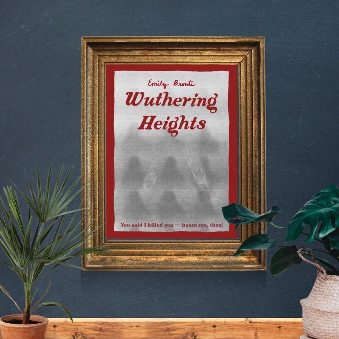 Wuthering Heights by Emily Brontë – Digital PDF Poster | Literary Art ...