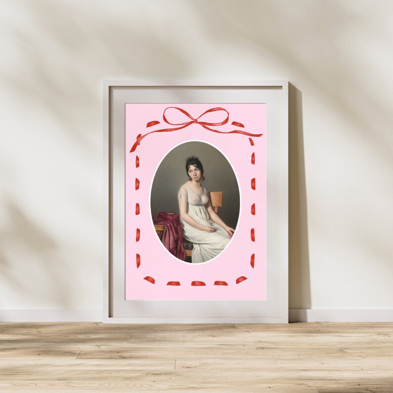 Printable Portrait of a Young Woman in White Poster - Inspired by 'my ...