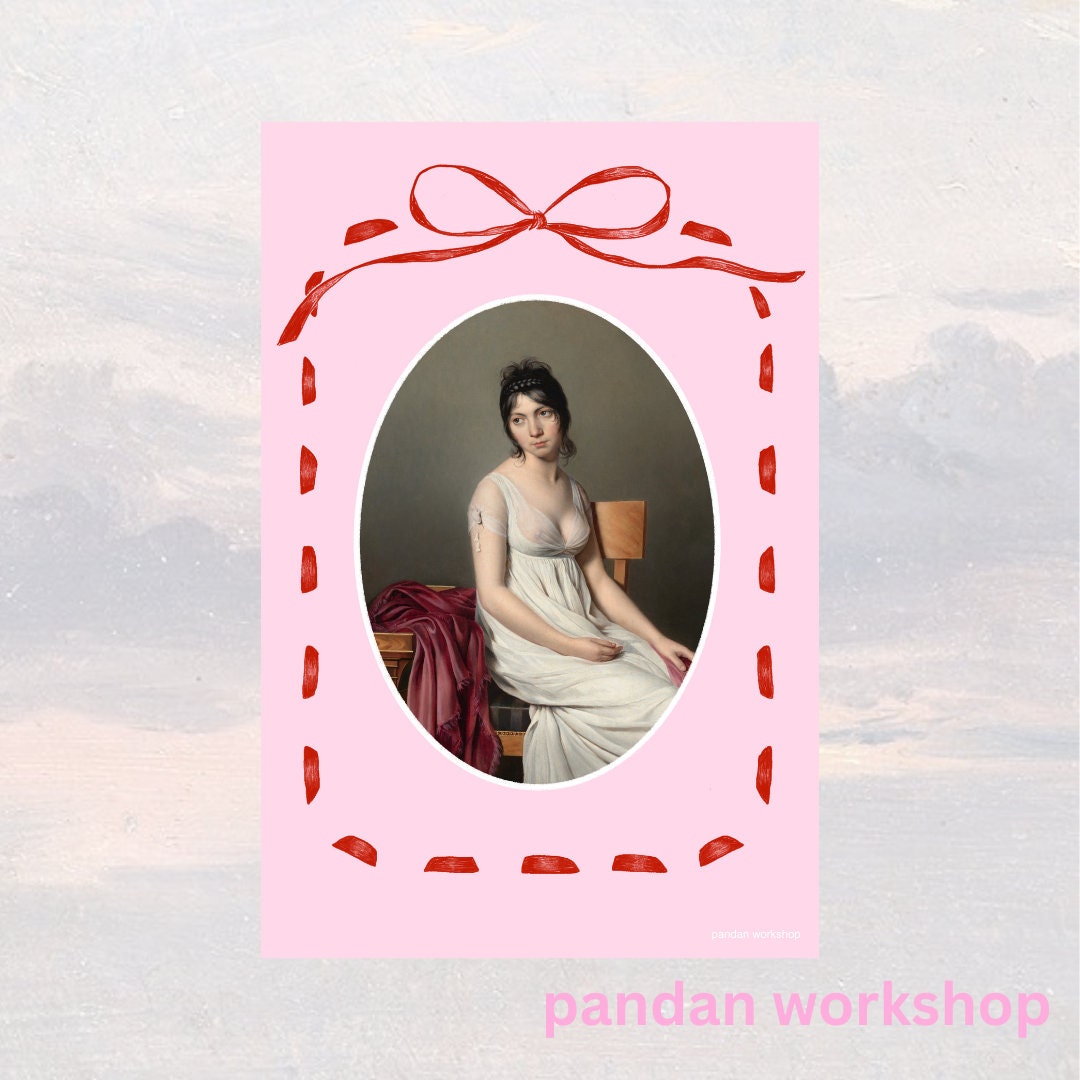 Printable Portrait of a Young Woman in White Poster - Inspired by 'my ...