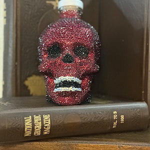 Rhinestone Skull Crystal Head Vodka Bottle: Hand-embellished Art - Etsy