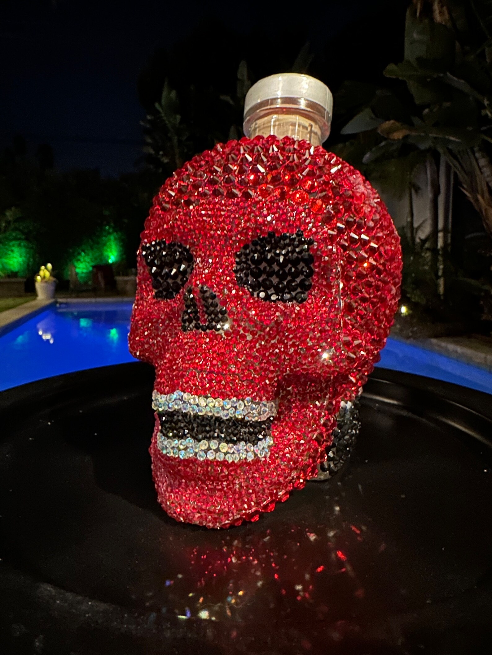 Crystal Head Vodka Bottle Covered in Rhinestone Skull Crystal Skull - Etsy