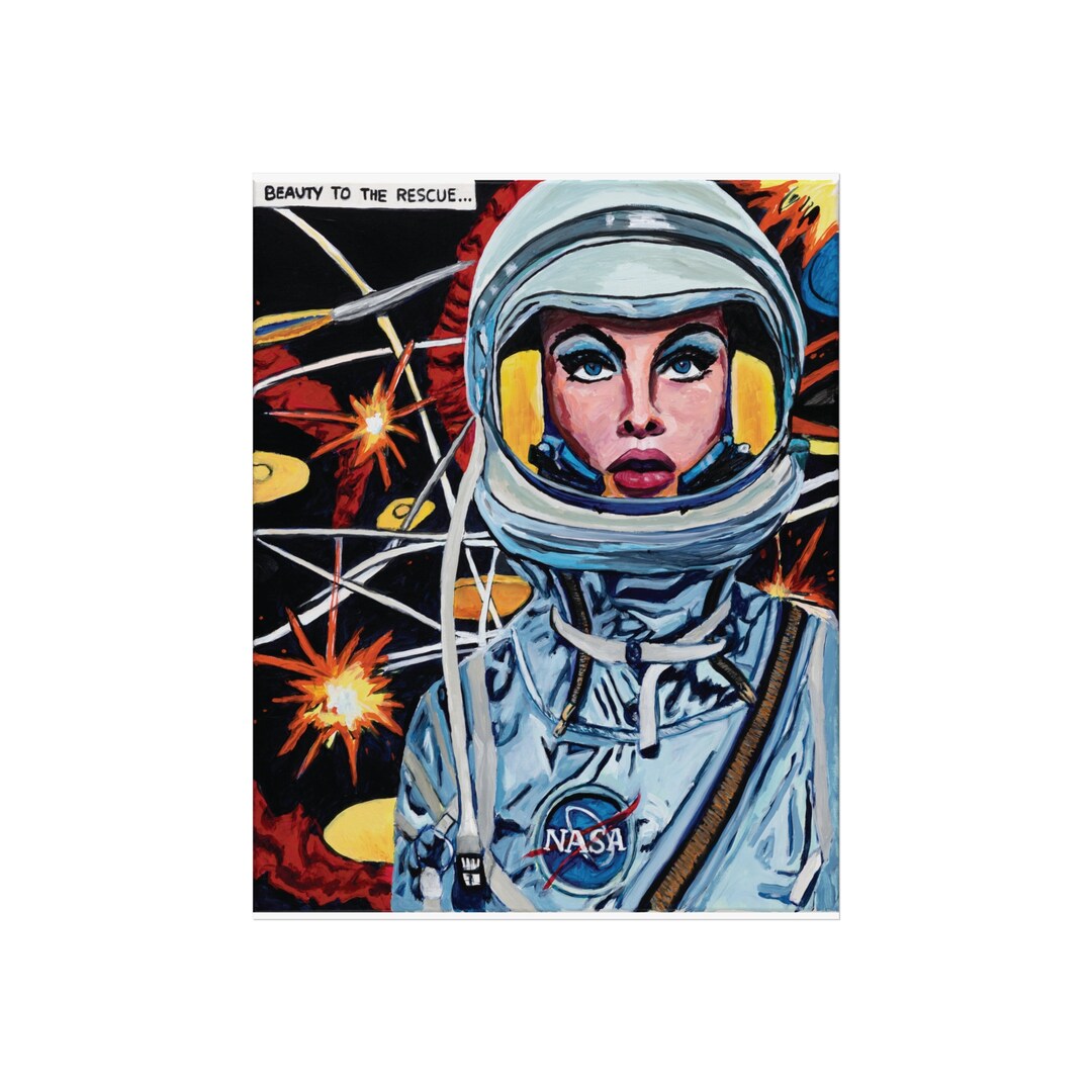 Astronaut Gifts Astronaut Poster Female Astronaut Poster Retro Female ...