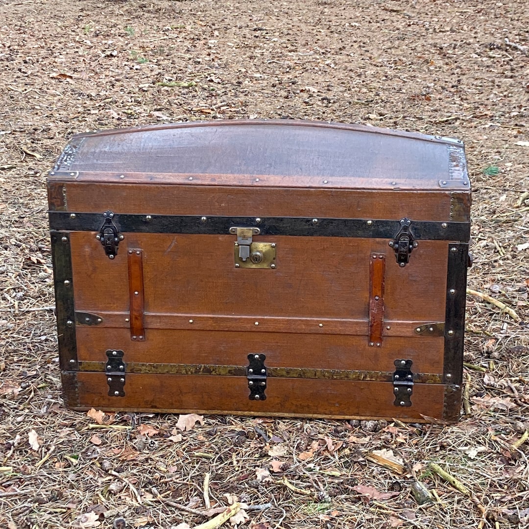 Vintage Steamer / Cabin Trunk, Circa 1880 - Etsy