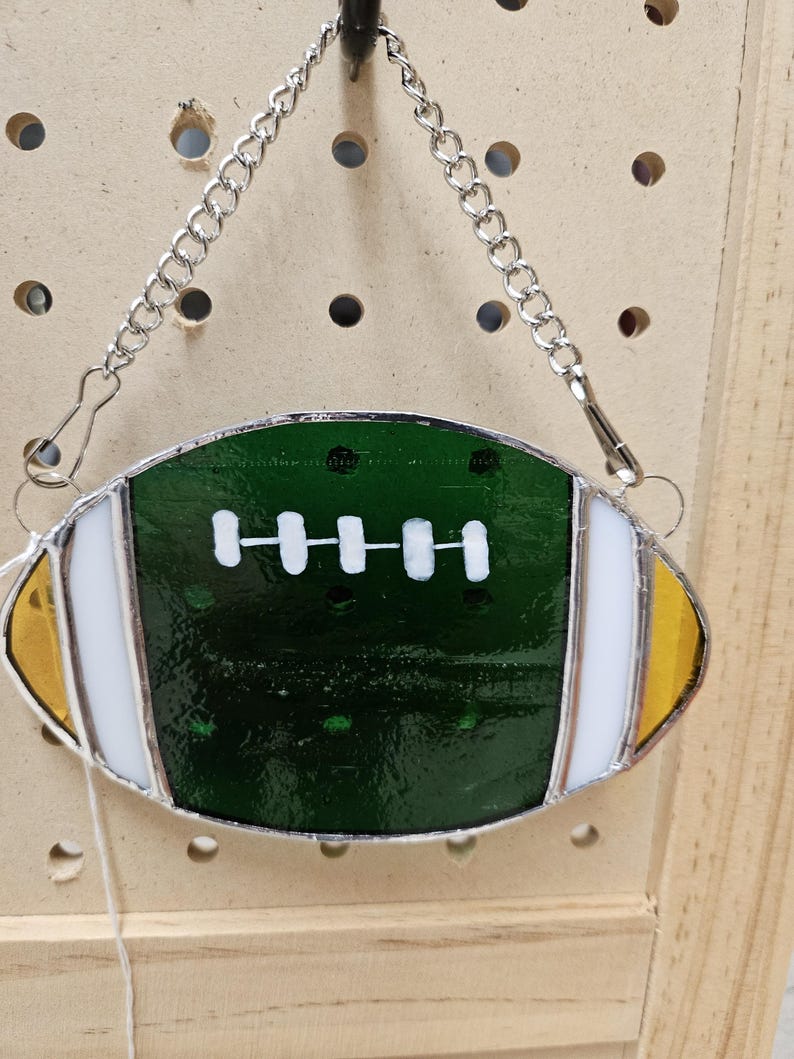 Stained Glass Customized Team Football, Sports Gifts, Window Hanging ...