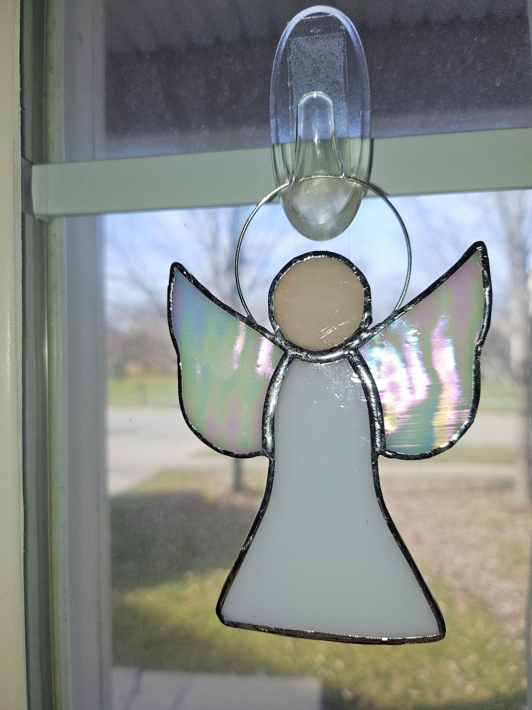 Handmade Stained Glass Angel Suncatcher, Holiday Decor - Etsy