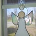Handmade Stained Glass Angel Suncatcher, Easter and Holiday and Winter ...