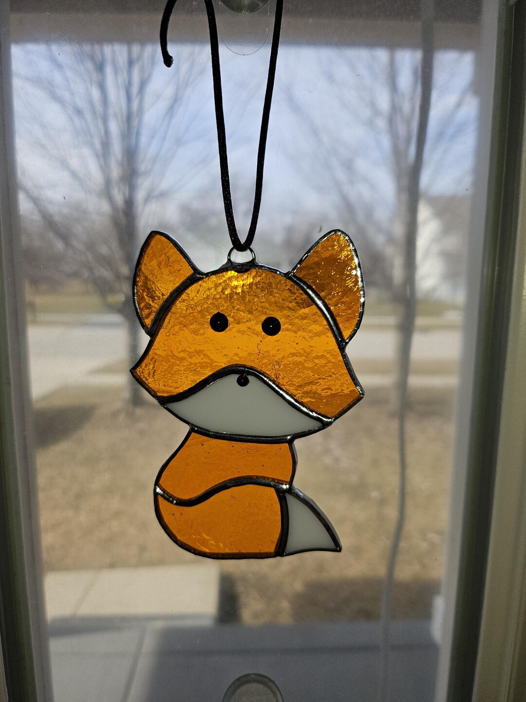 Stained Glass Fox Suncatcher, Window Decor - Etsy