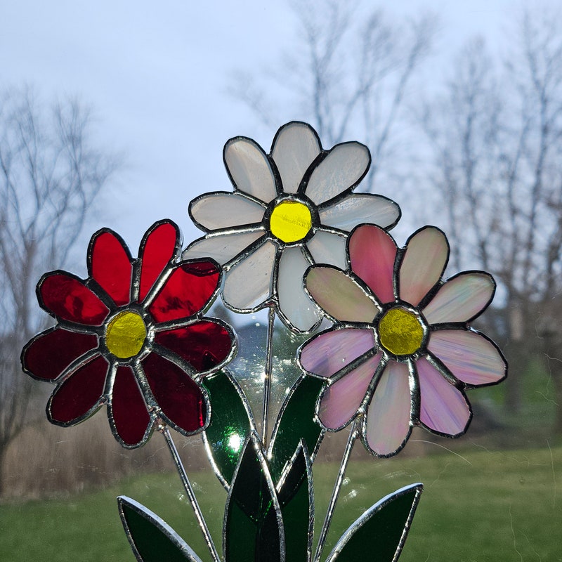Stained Glass Daisy - Etsy
