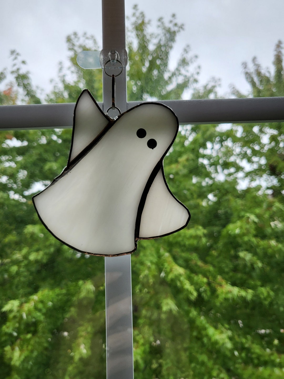 Handmade Stained Glass Ghost Halloween, Fall Decorations - Etsy