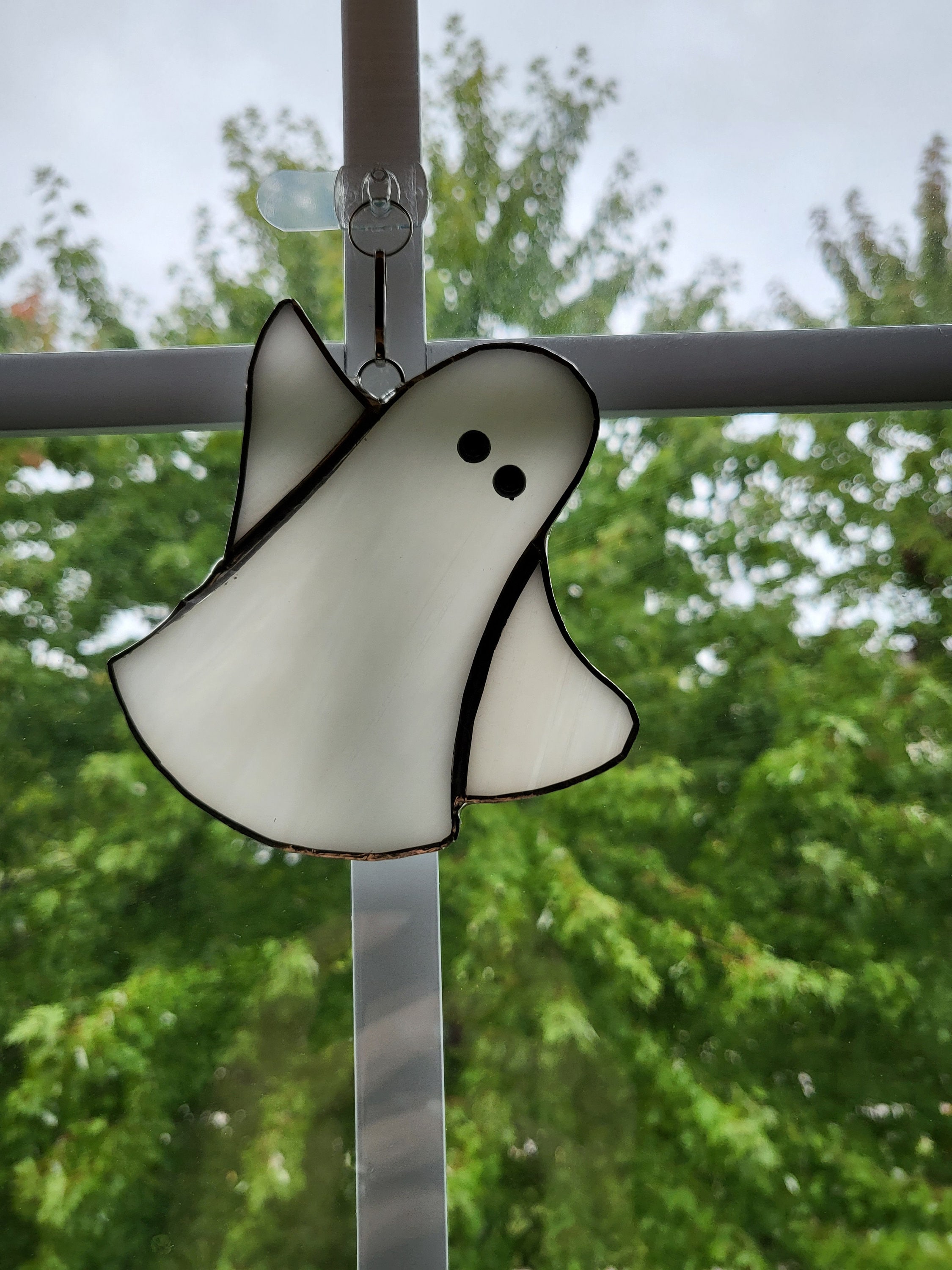 Handmade Stained Glass Ghost Halloween, Fall Decorations - Etsy