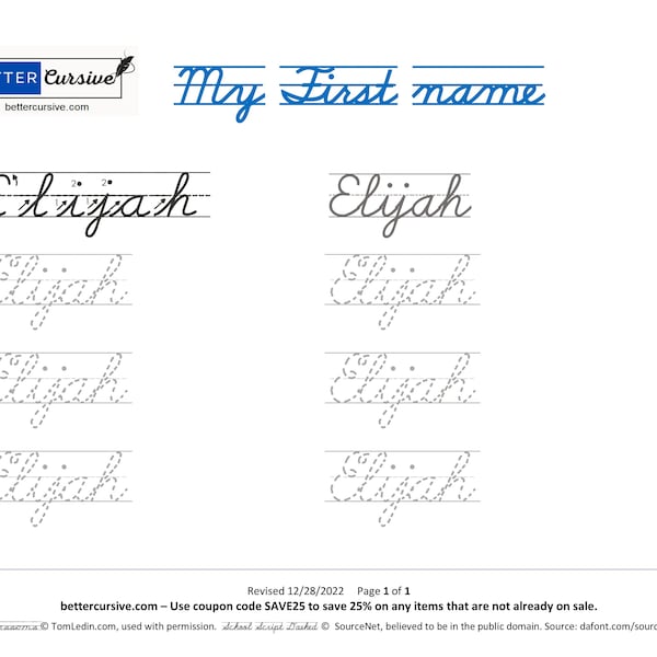 Elijah First Name - Etsy