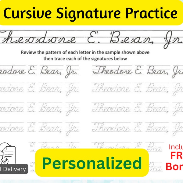 Cursive Writing - Etsy