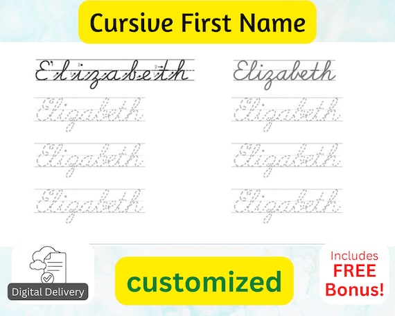 Cursive Elizabeth