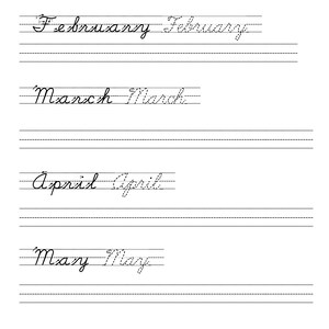 Learn How to Write Willow in Cursive. Practice Writing Willow Using ...