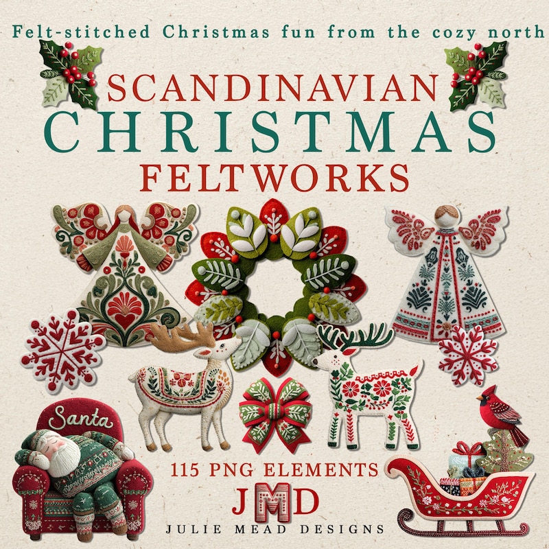 Felt Collage Pattern - Etsy UK