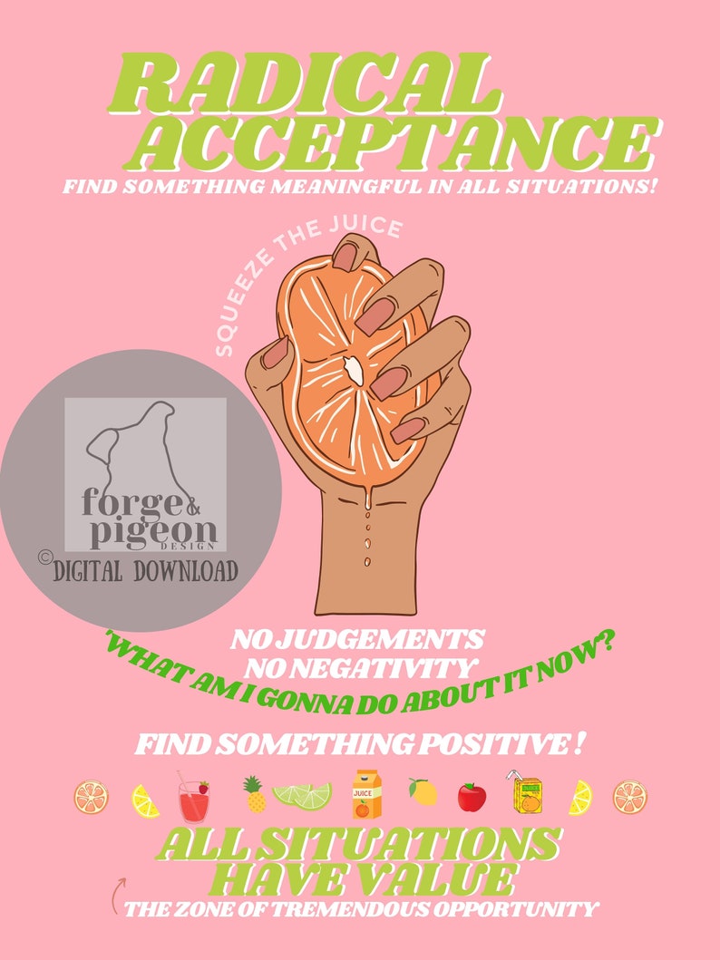 Radical Acceptance Phil Stutz - Etsy