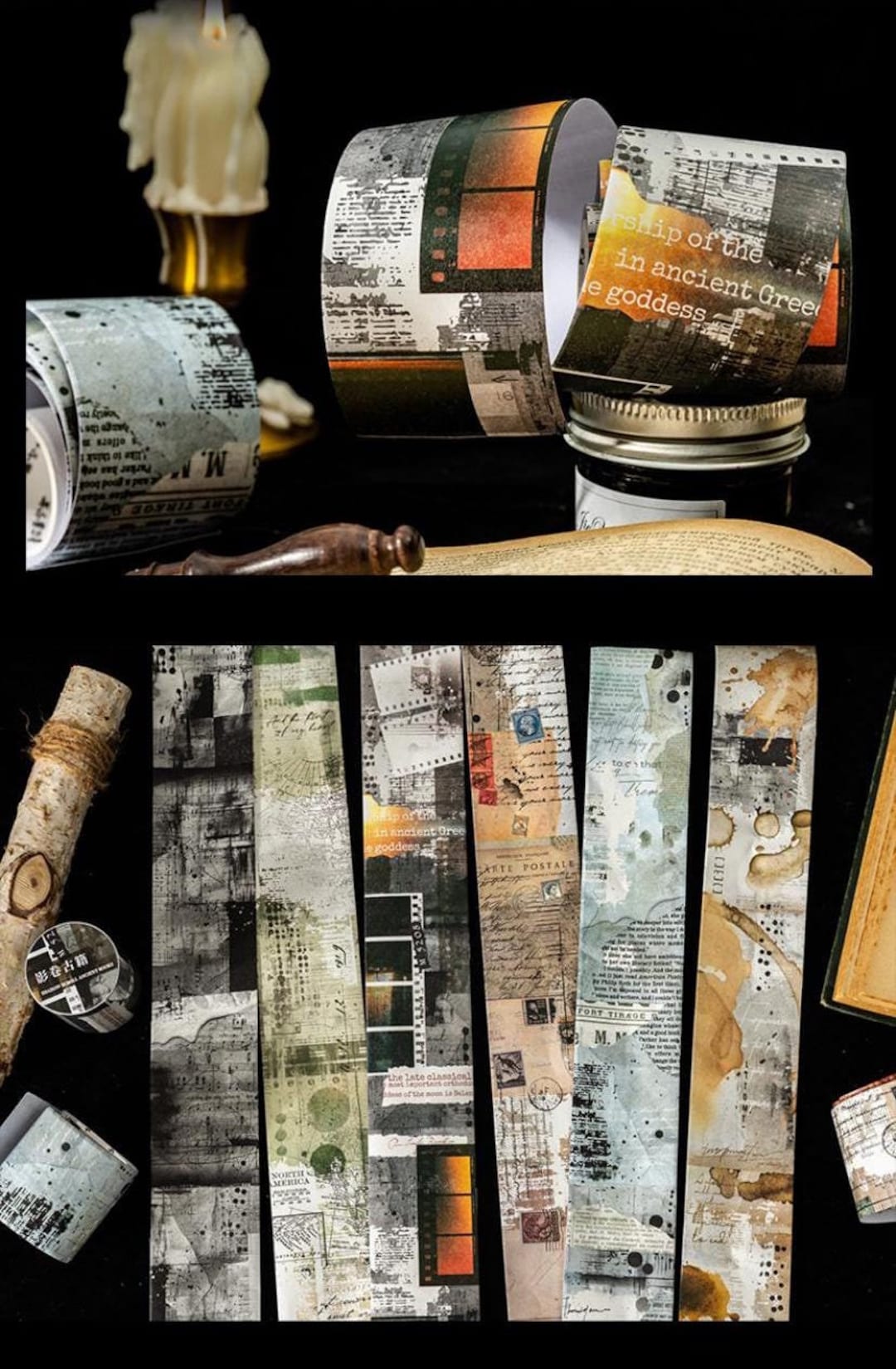 Washi Tape, Basic Journal Tape, Planner Tape, Masking Tape, Vintage ...