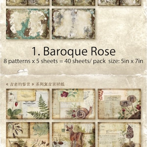 Vintage Style Scrapbook Paper Packs, Collage Paper, Deco Paper, Vintage ...