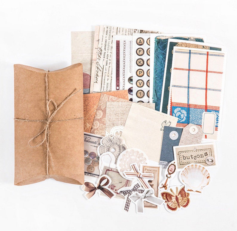 Vintage Style Craft Paper Pack, Scrapbook Paper, Ephemera,stickers ...