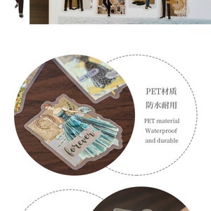 30pcs Old Fashion Stickers, Journal Stickers, Figure Stickers, Old ...