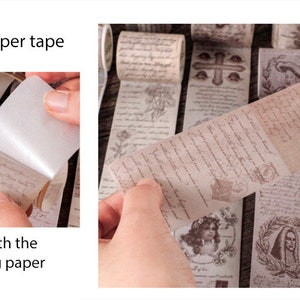 Vintage Inspired Washi Tape, Masking Tape, Journal Tape, Planner Tape ...
