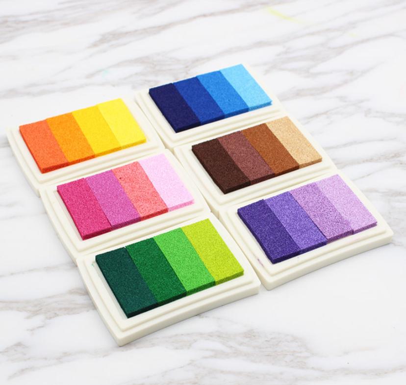 21 Colors Ink Pads, Ink Sets, Colorful Inks, Gradient Color Inks, Black ...