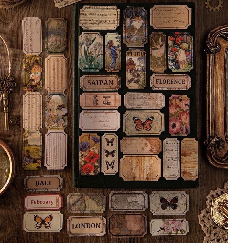 30pcs/pack Vintage Inspired Stickers Pack Tag Stickers - Etsy