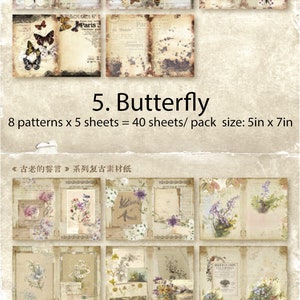 Vintage Style Scrapbook Paper Packs, Collage Paper, Deco Paper, Vintage ...