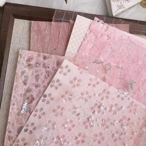 10 Mixed Paper Pack, Assorted Color Cotton, Mulberry, Crepe, Lace ...
