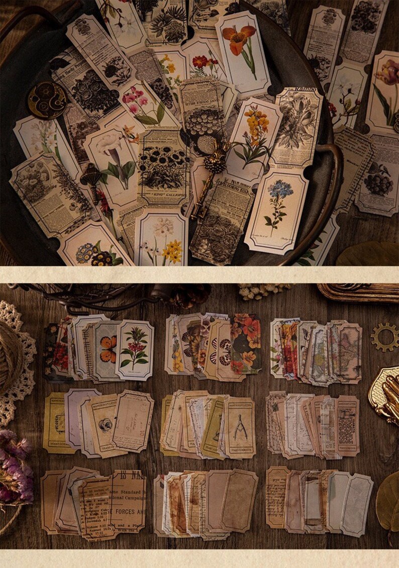 30pcs/pack Vintage Inspired Stickers Pack Tag Stickers - Etsy