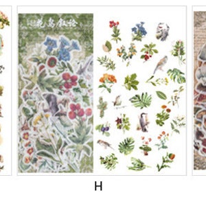 60PCS Washi Stickers Pack, Vintage Journaling Stickers Pack, Old Memory ...