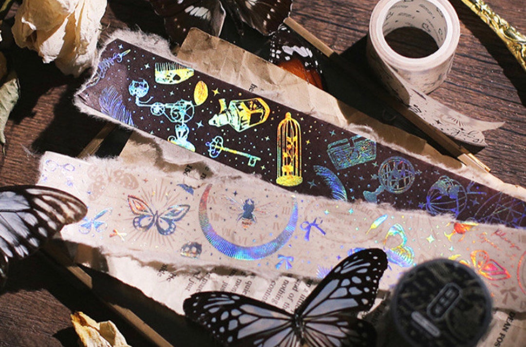 Vintage Inspired Gold Foil Washi Tape, Masking Tape, Journal Tape ...