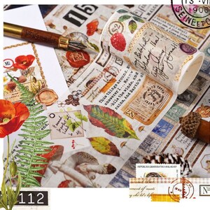 18 Forest Nature Theme Washi Tapes, Vintage Masking Tape Set,journal ...