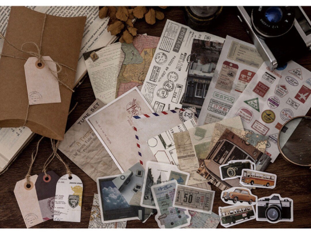 30pcs/pack Vintage Style Craft Paper Pack, Specimen, Scrapbook Paper ...