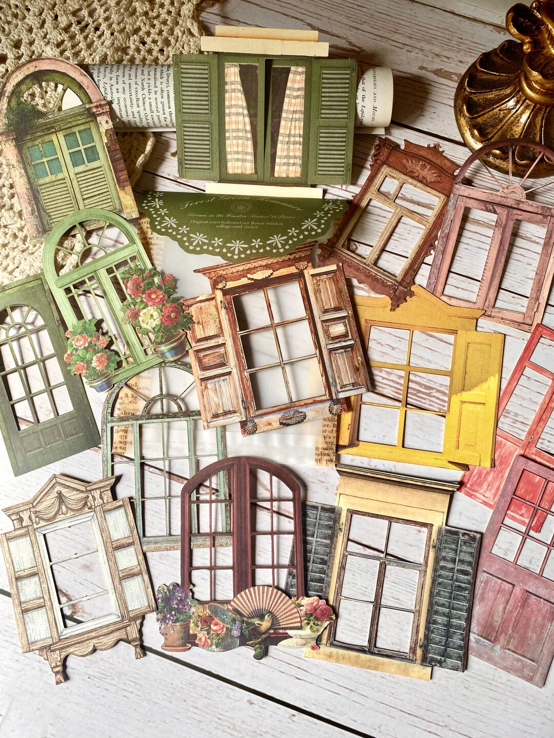 Paper Windows, Doors Stickers, Borders, Paper Frames, Die Cuts, Junk ...