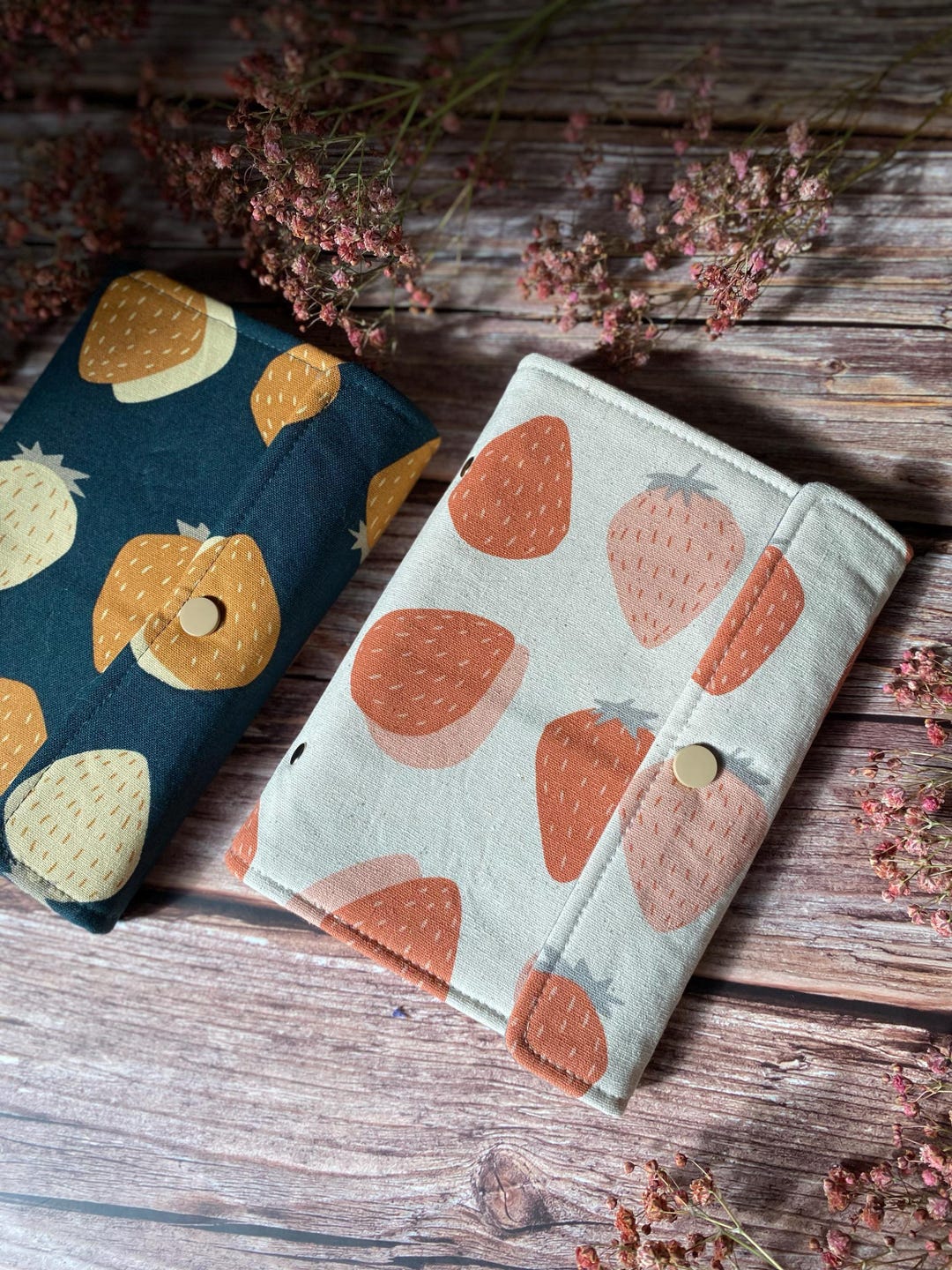 Strawberry Travel Journal,ring Binder Journals,a6 6-hole Planners ...