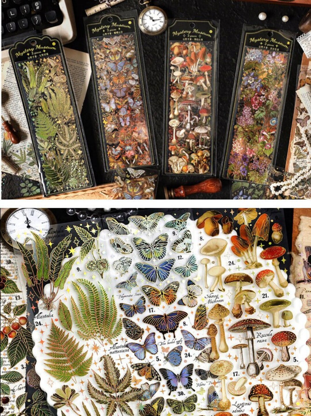 3 Forest Themed Tape Samples, PET Flower Tapes, Plants Tapes, Floral ...