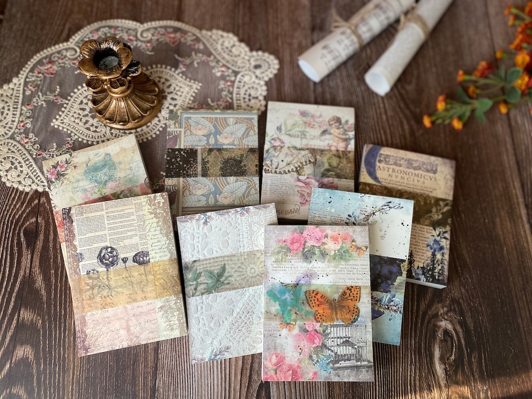 100 Sheets Scrapbook Paper Pack, Vintage Style Collage Paper, Deco ...