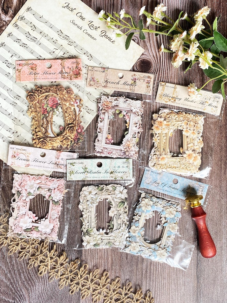 Paper Photo Frames, Border Frames, Vintage Journal Frames, Retro ...