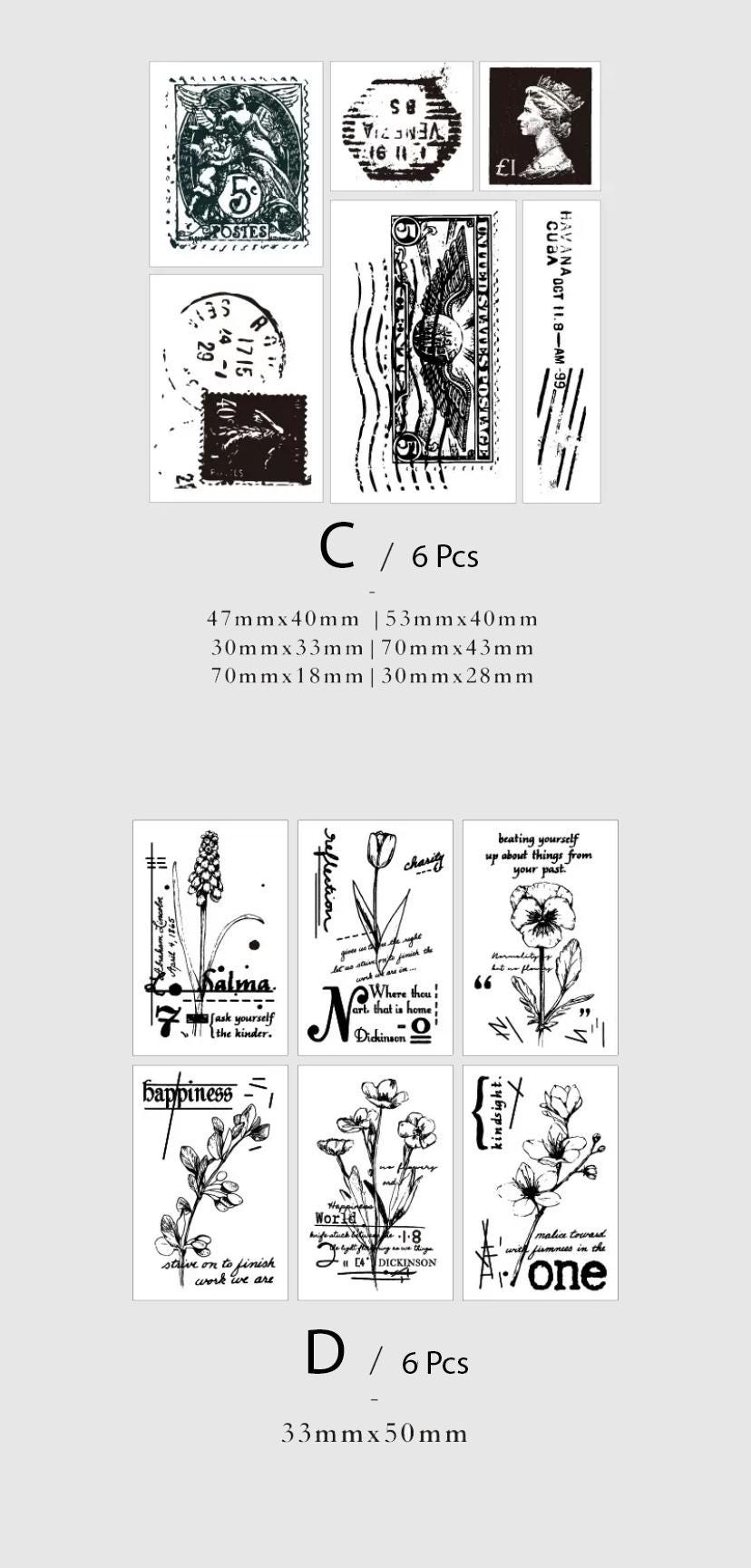 Stamp Blocks, Foam Ruber Stamp Set, Vintage Style Stamps, Plants ...