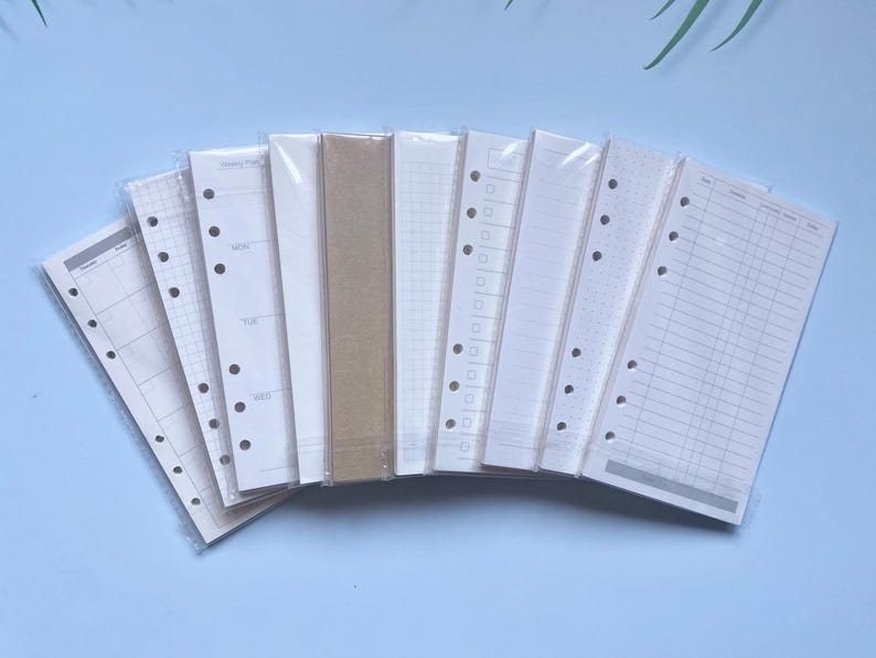 6-hole Paper Inserts,6-ring Planner Refills,binder Inserts,refill Paper ...
