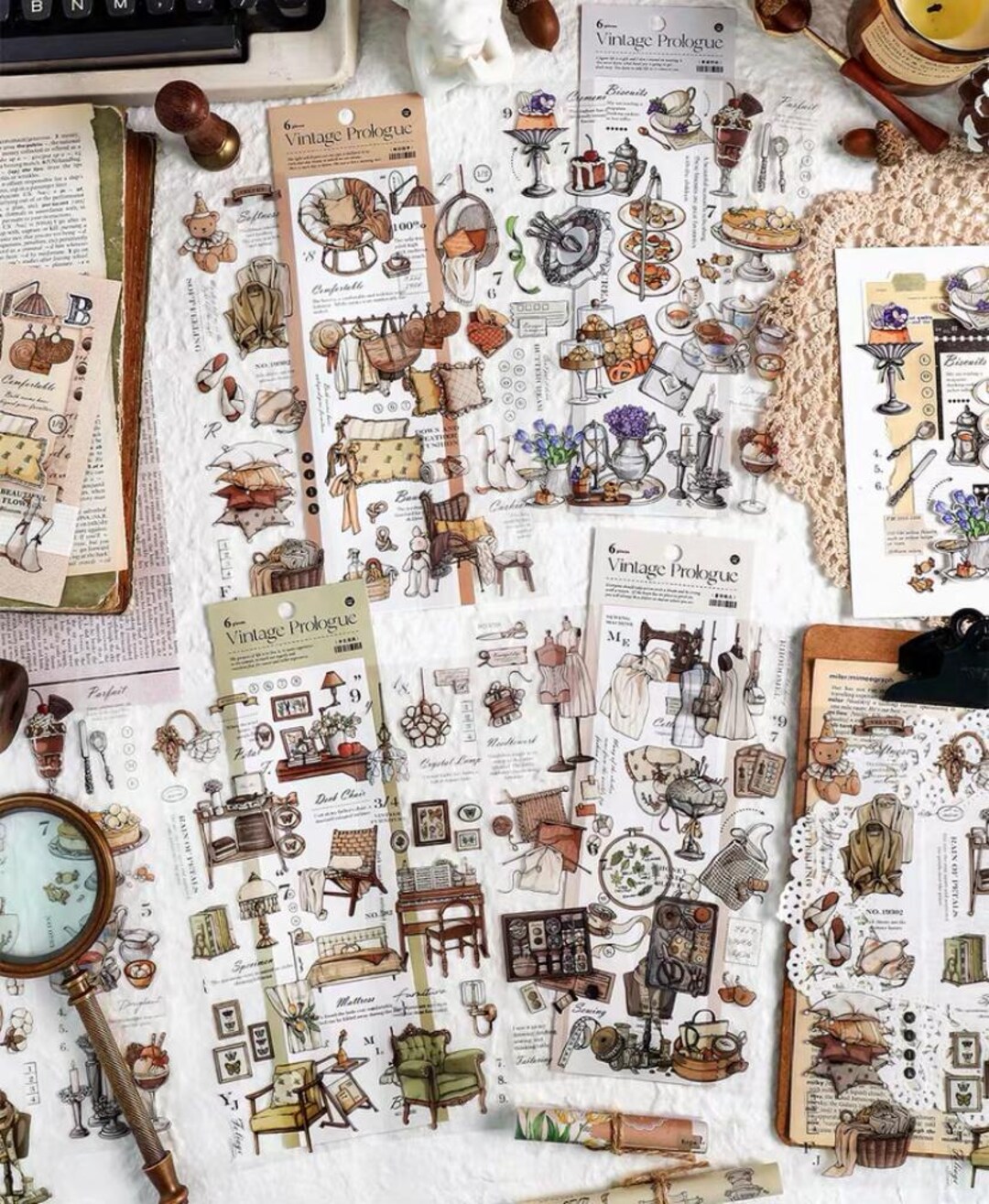 Vintage Style American Lifestyle Stickers, Country Style Stickers ...