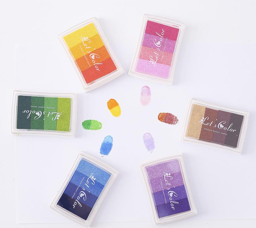 21 Colors Ink Pads, Ink Sets, Colorful Inks, Gradient Color Inks, Black ...