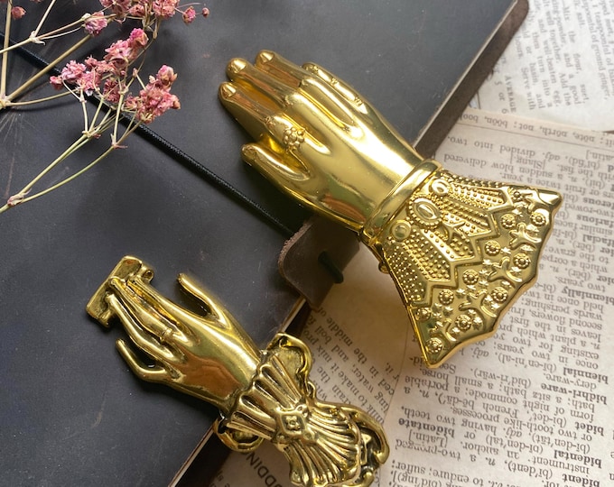 Vintage Solid Brass Victorian Lady’s Fancy Hand Paper Clip - Etsy